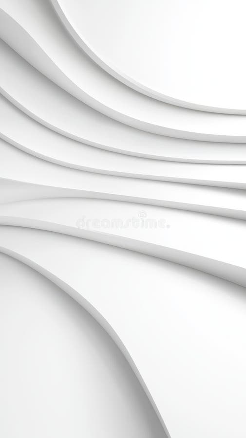 Sleek White Abstract Curves Creating Modern and Elegant Design Stock ...