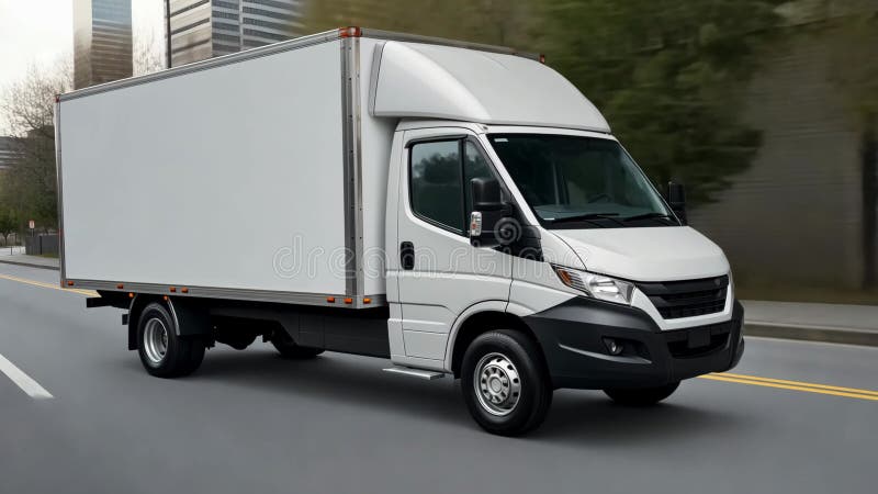 A Sleek White Cargo Minibus, Designed for Optimal Efficiency in ...