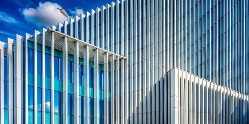 Sleek White Ceramic Facade a Study in Modern Minimalist Architecture ...