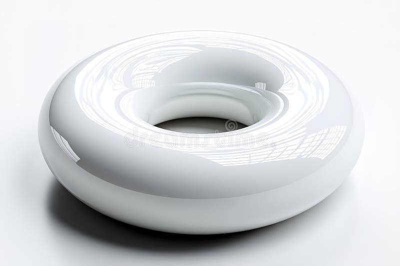 Sleek White Ceramic Sculpture Displayed on a Minimalistic Surface in a ...
