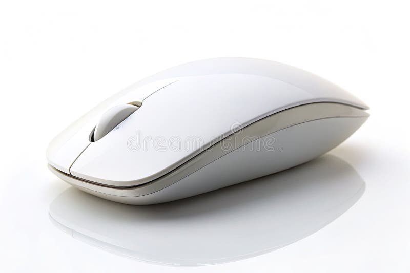 Sleek White Computer Mouse Minimalist Design for Modern Workspaces and ...