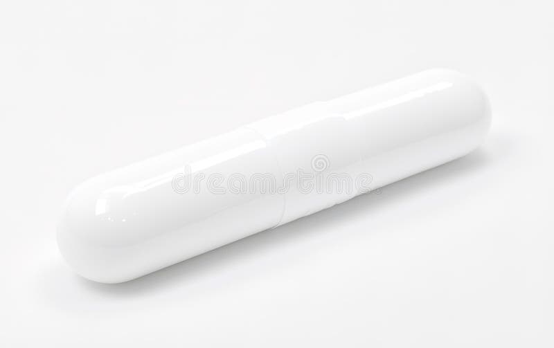 A Sleek White Cylindrical Device Resting on a Plain Background ...