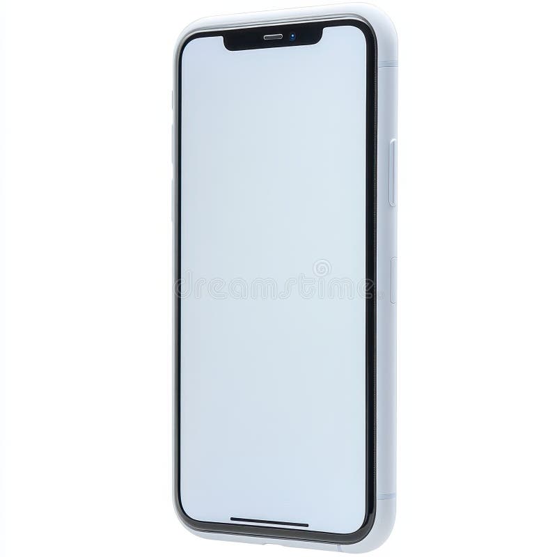 A Sleek White Phone Featuring a Contrasting Black Frame, Showcasing a ...