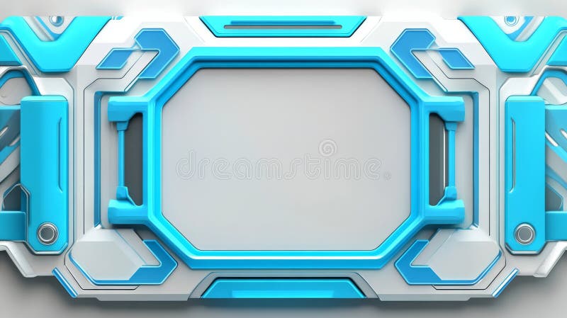 Sleek White Technology Core, Digital Circuit Network, Abstract Setting ...