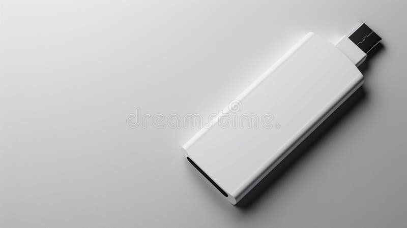 Sleek White USB Flash Drive Modern Minimalist Design Perfect for Data ...