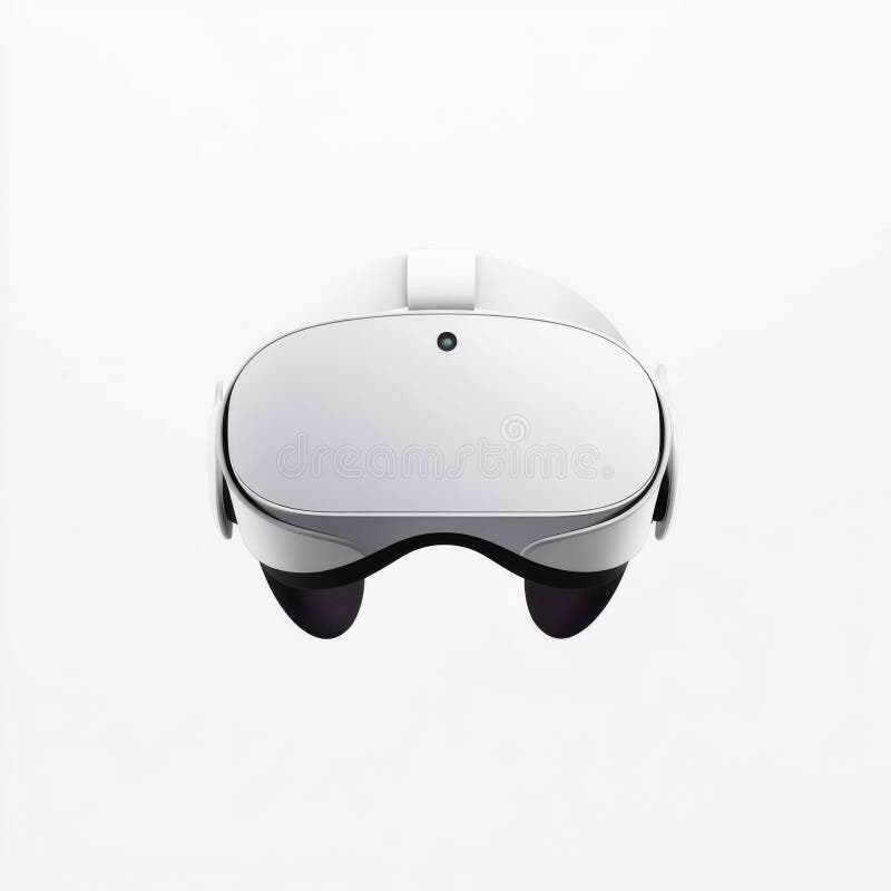 Sleek White VR Headset: Immersive Technology for the Future Stock ...