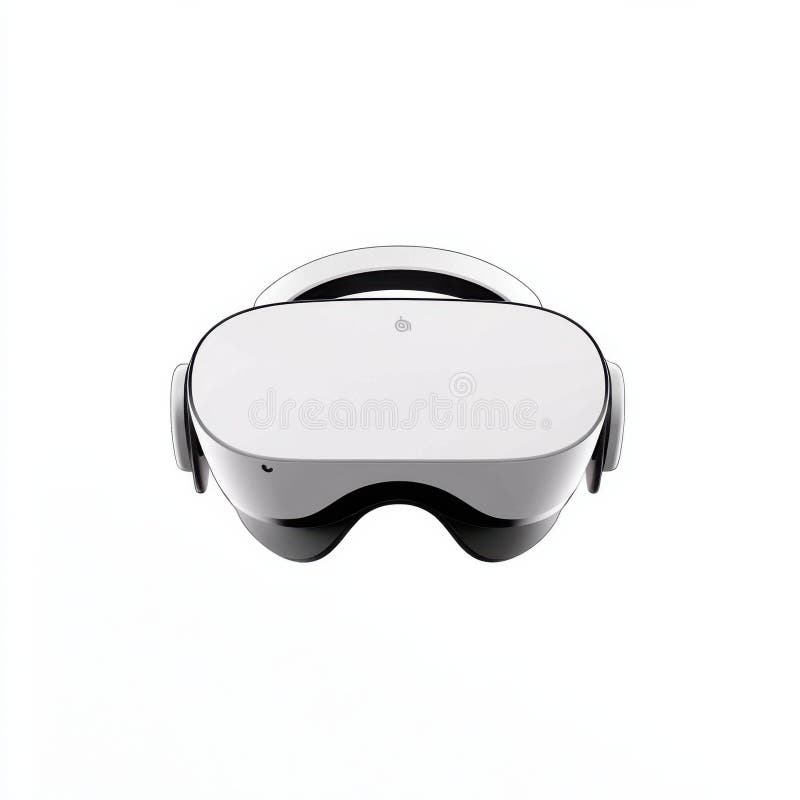Sleek White VR Headset: Immersive Technology for a Futuristic ...
