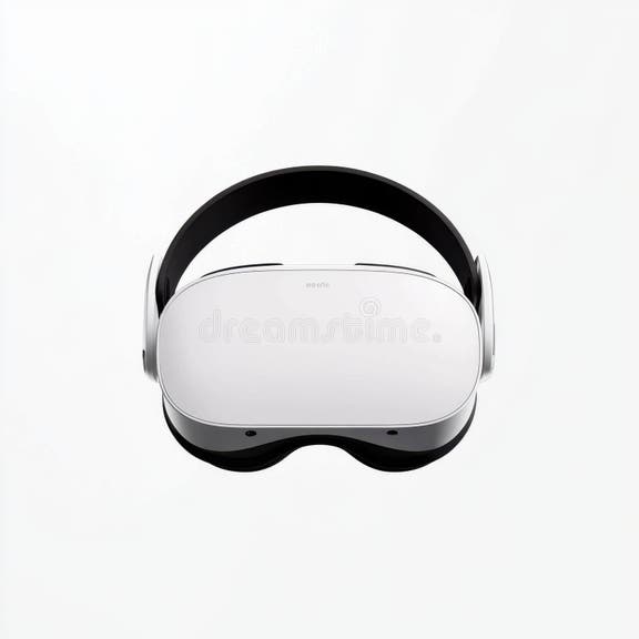 Sleek White VR Headset: Immersive Virtual Reality Experience Stock ...