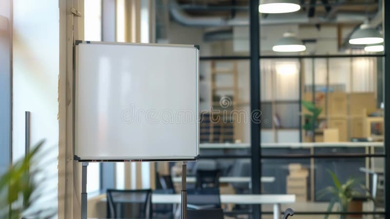 A Sleek Whiteboard Hangs on One Wall Ready To Be Filled with Ideas and ...
