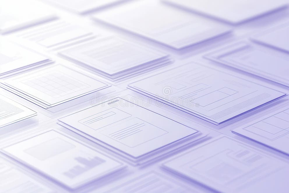 Sleek Wireframe UIUX Design Layout Featuring Transparent Elements and ...