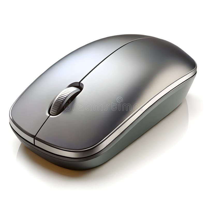 A Sleek Wireless Mouse Featuring a Modern Design Stock Illustration ...