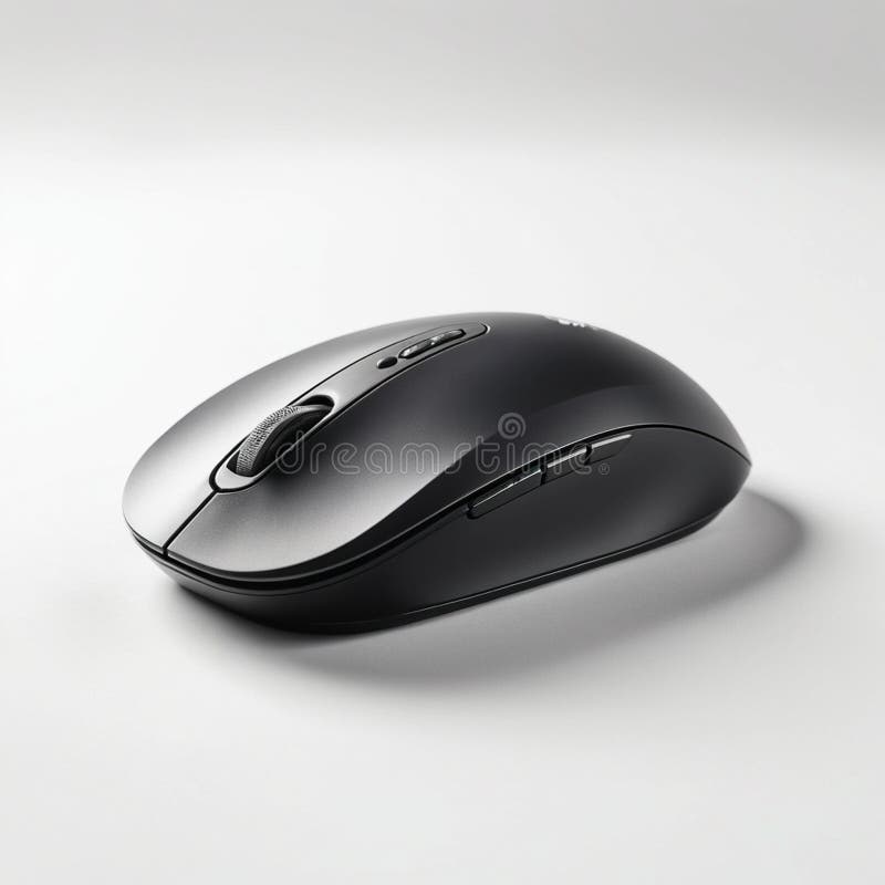 A Sleek Wireless Mouse with a Modern Design, Featuring Smooth Stock ...