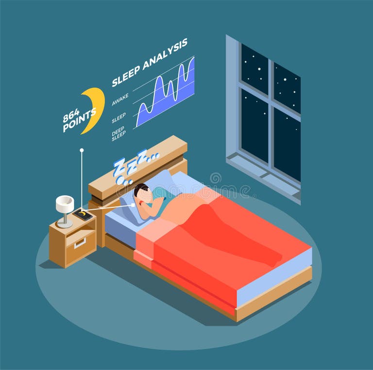 Sleep Isometric Composition Stock Illustrations – 214 Sleep Isometric ...