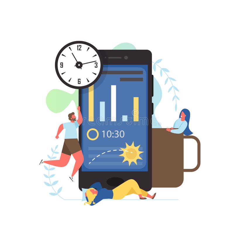 Smart Watch Sleep Cycle Stock Illustrations – 27 Smart Watch Sleep ...