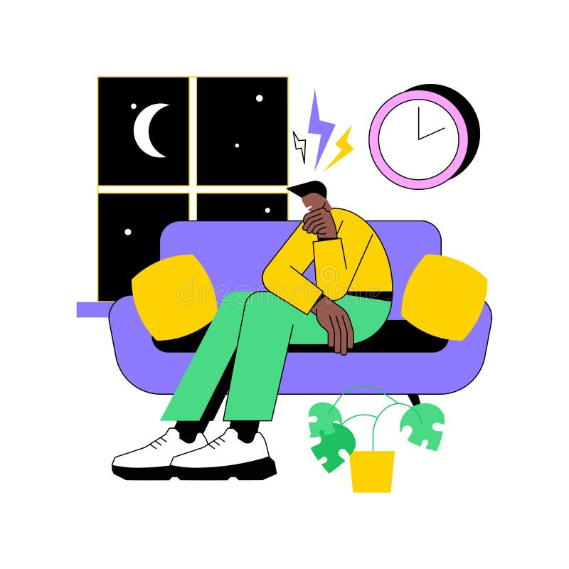 Sleep Behavior Disorder Abstract Concept Vector Illustration. Stock ...