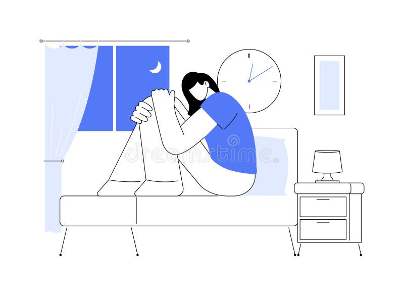 Sleep Behavior Disorder Abstract Concept Vector Illustration. Stock ...