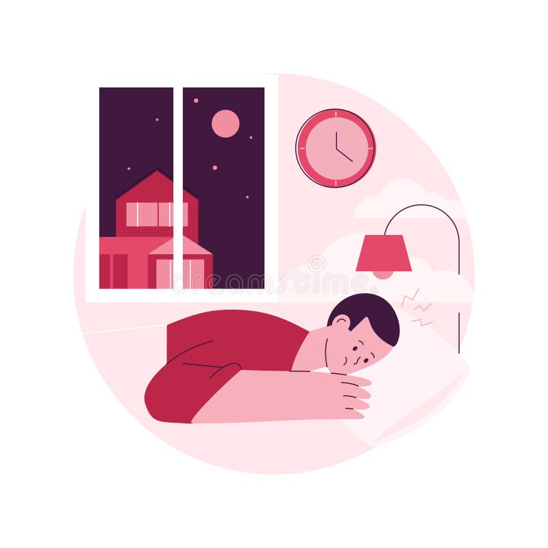 Sleep Behavior Disorder Abstract Concept Vector Illustration. Stock ...