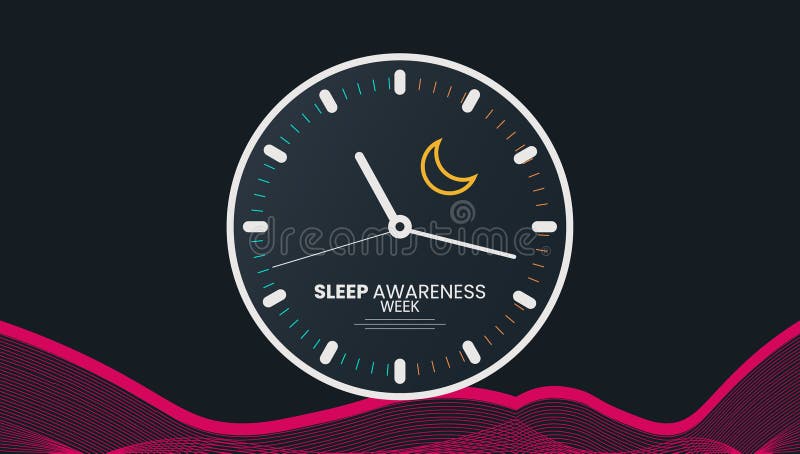 Sleep for Better Health, National Sleep Awareness Week Stock Vector ...