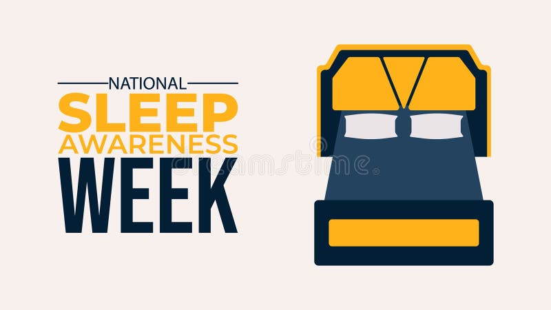 Sleep for Better Health, National Sleep Awareness Week Stock Vector ...