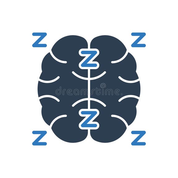 Sleep Brain Icon stock illustration. Illustration of snooze - 401567335