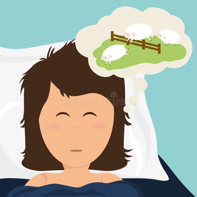 Sleep design. stock vector. Illustration of night, clock - 59909345