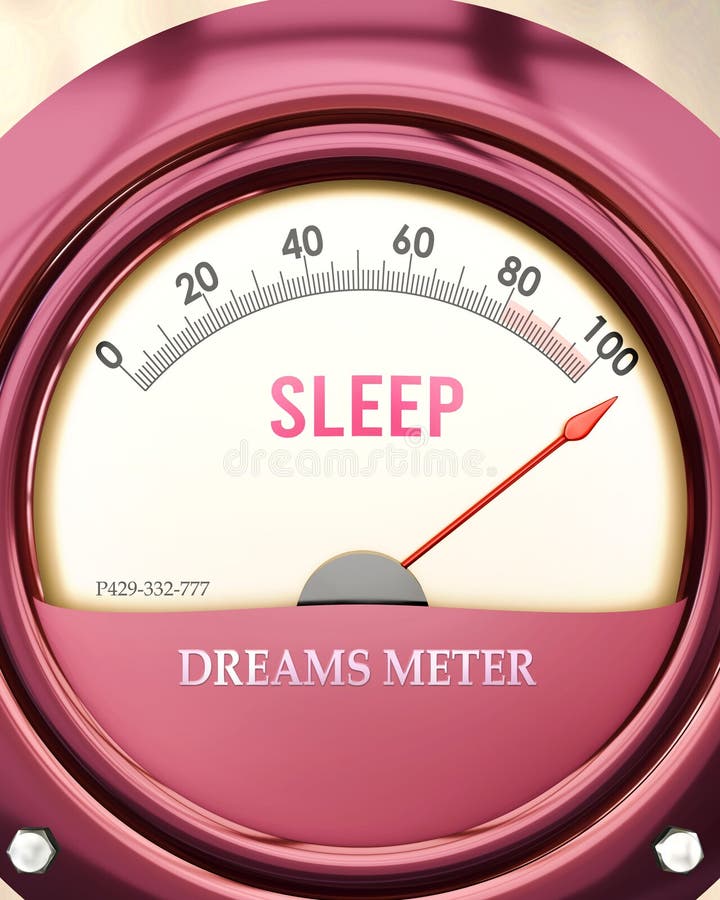 Sleep and Dreams Meter that is Hitting a Full Scale, Showing a Very ...