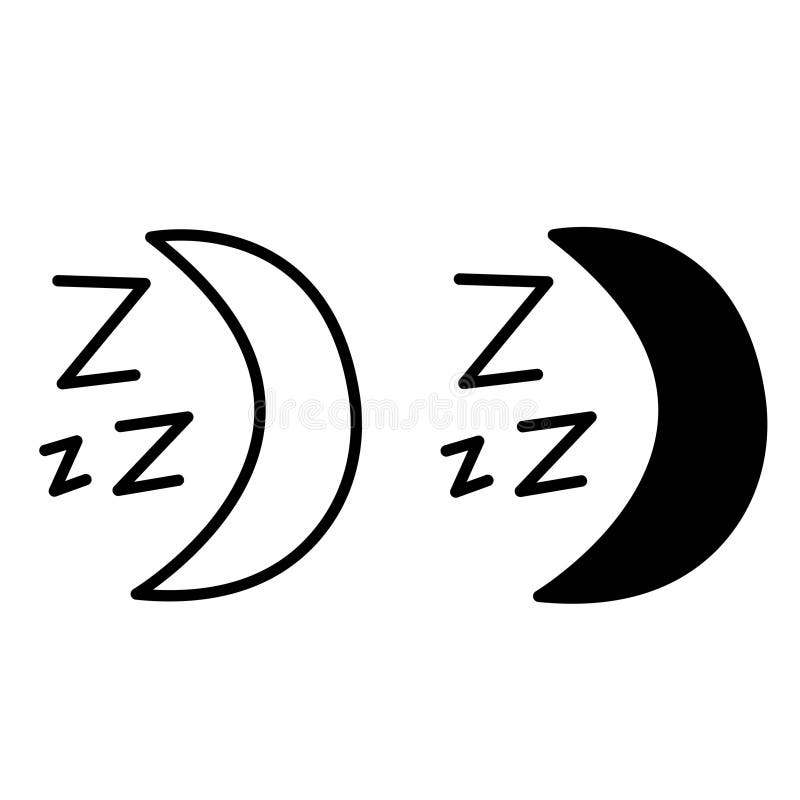 Sleep icons. stock vector. Illustration of time, oversleep - 274805940