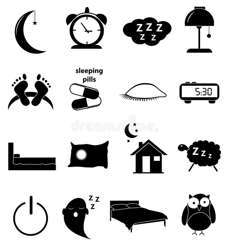 Sleep Time Icons Stock Illustrations – 2,320 Sleep Time Icons Stock ...