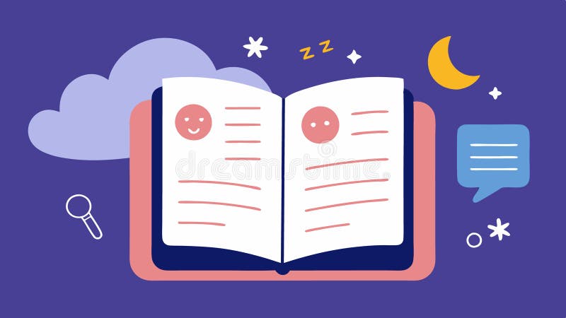Sleep Journal an Open Notebook with Doodles of Thoughts Feelings and ...