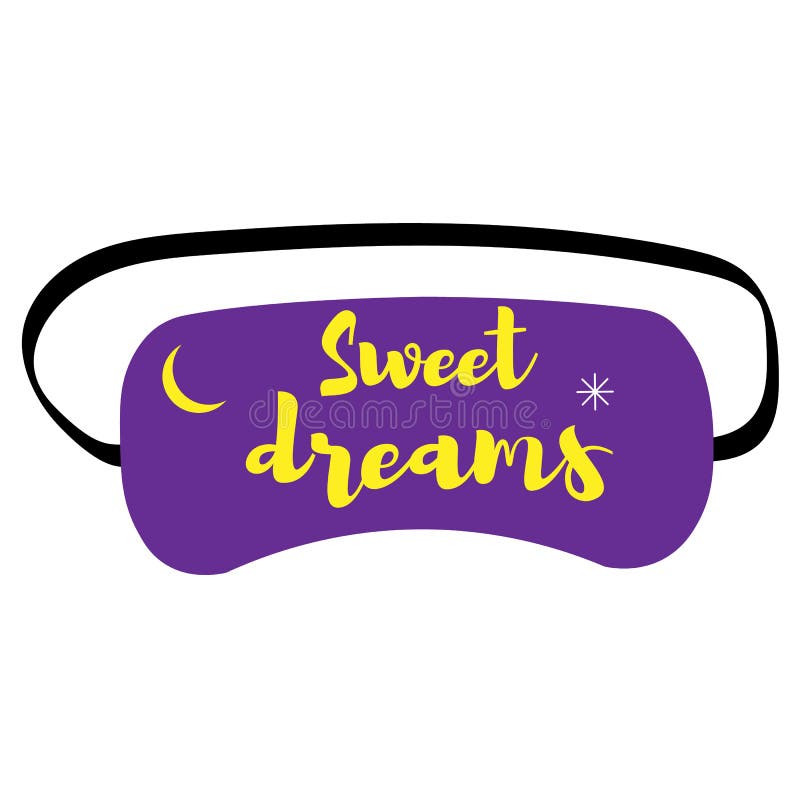 Sleep Mask . an Icon in a Flat Style Stock Vector - Illustration of ...