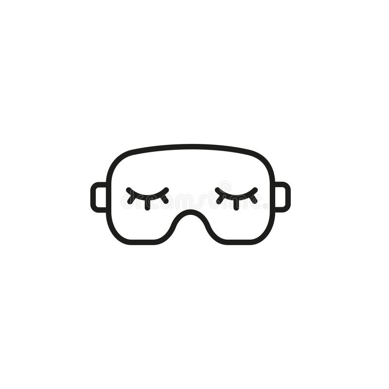 Sleep Mask icon stock vector. Illustration of recovery - 327027053
