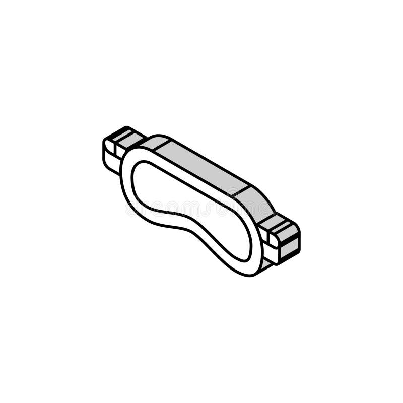 Sleep Mask Night Isometric Icon Vector Illustration Stock Vector ...