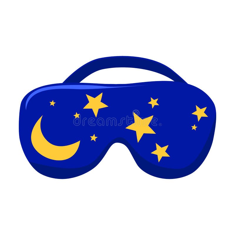 Sleep Mask Vector Icon.Cartoon Vector Icon Isolated on White Background ...