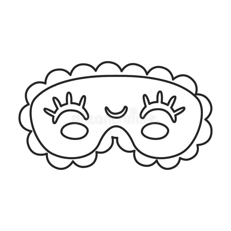 Eye Mask Outline Stock Illustrations – 2,412 Eye Mask Outline Stock ...