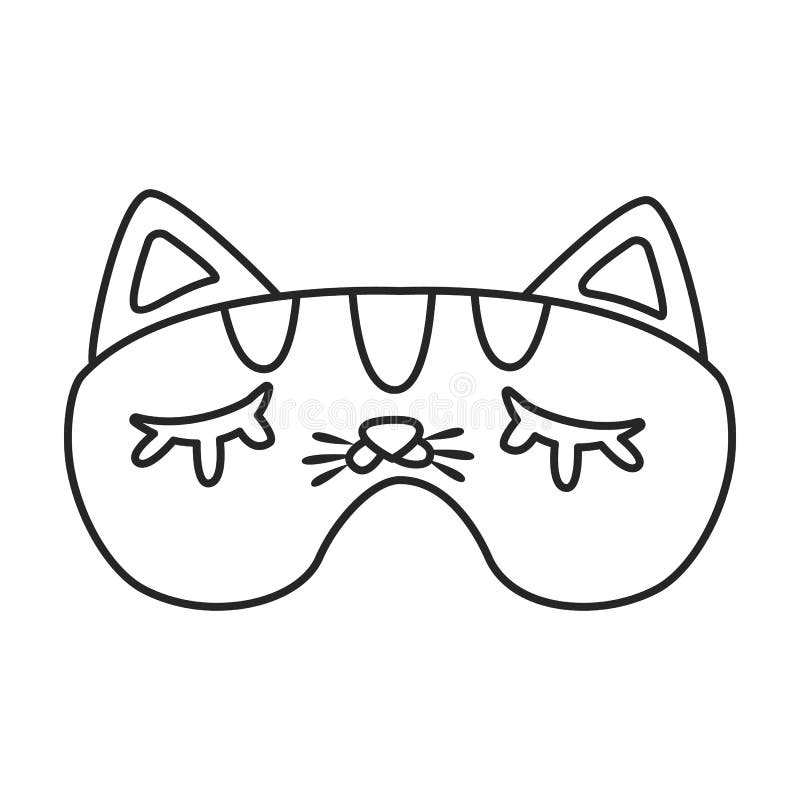 Eye Mask Outline Stock Illustrations – 2,412 Eye Mask Outline Stock ...