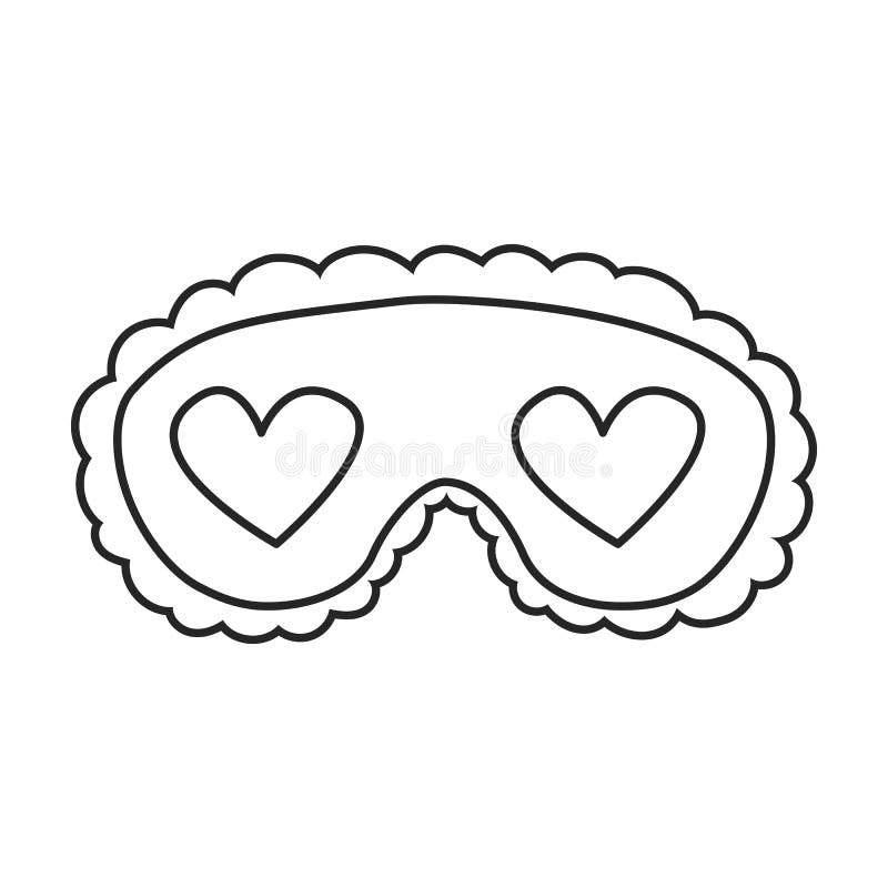 Eye Mask Outline Stock Illustrations – 2,412 Eye Mask Outline Stock ...