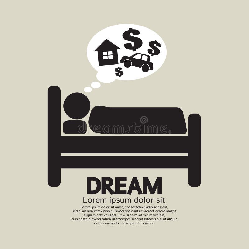 Sleep Person Symbol stock vector. Illustration of bedroom - 44822599