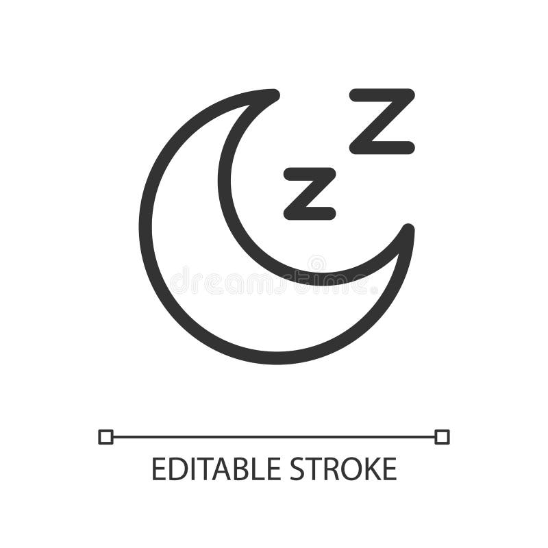 Sleep Pixel Perfect Linear Ui Icon Stock Vector - Illustration of ... Sleep Pixel Perfect Linear Ui Icon Stock Vector - Illustration of ...