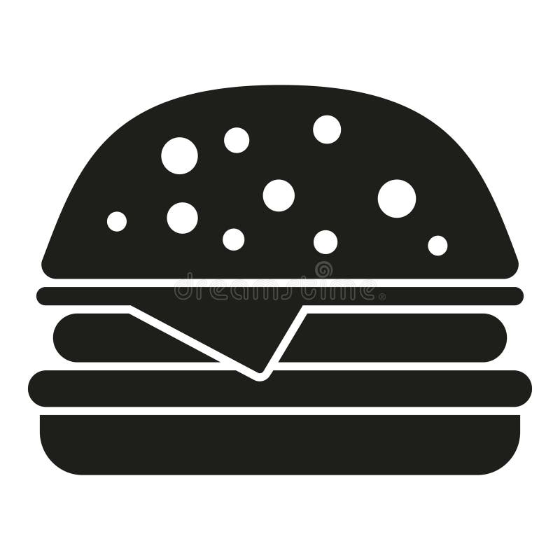 Sleep Problem Burger Food Icon Simple Vector. Stress Person Stock ...