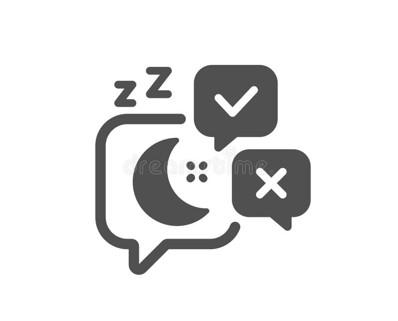 Sleep Quality Icon. Night Rest Sign. Vector Stock Vector - Illustration ...