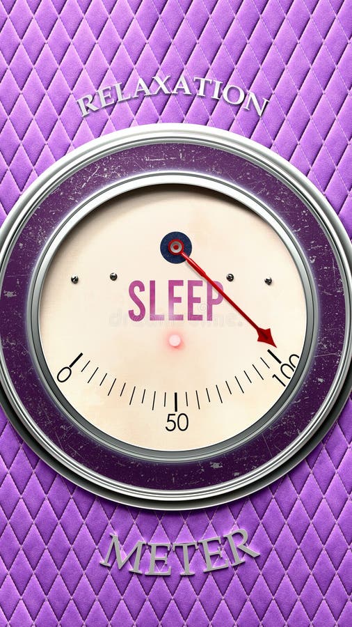 Sleep and Relaxation that is Hitting a Full Scale, Showing a Very High ...