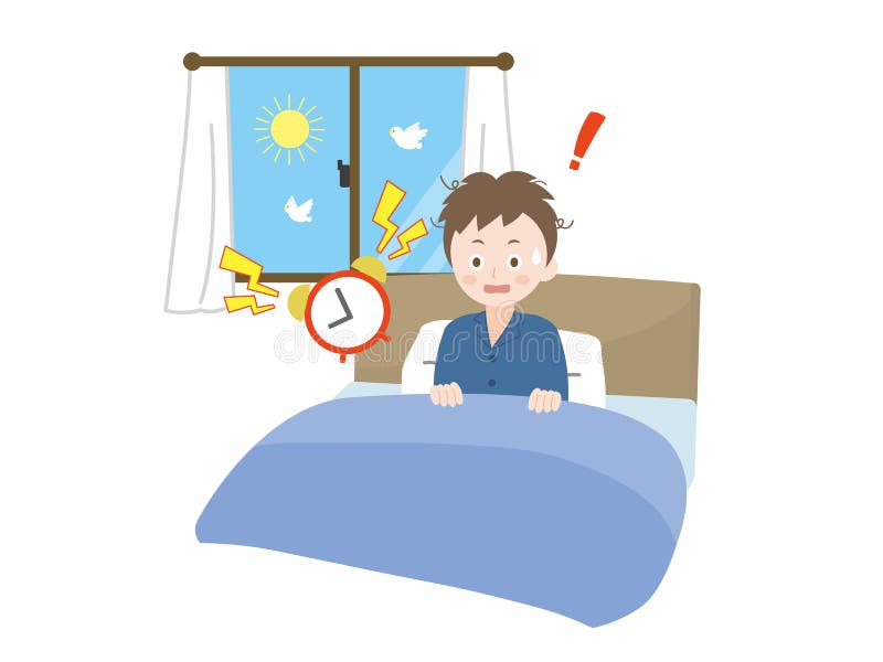 Oversleep Stock Illustrations – 180 Oversleep Stock Illustrations ...