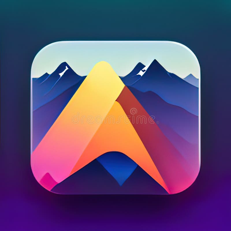 Sleep Software App Icon. Generative AI. Stock Illustration ...