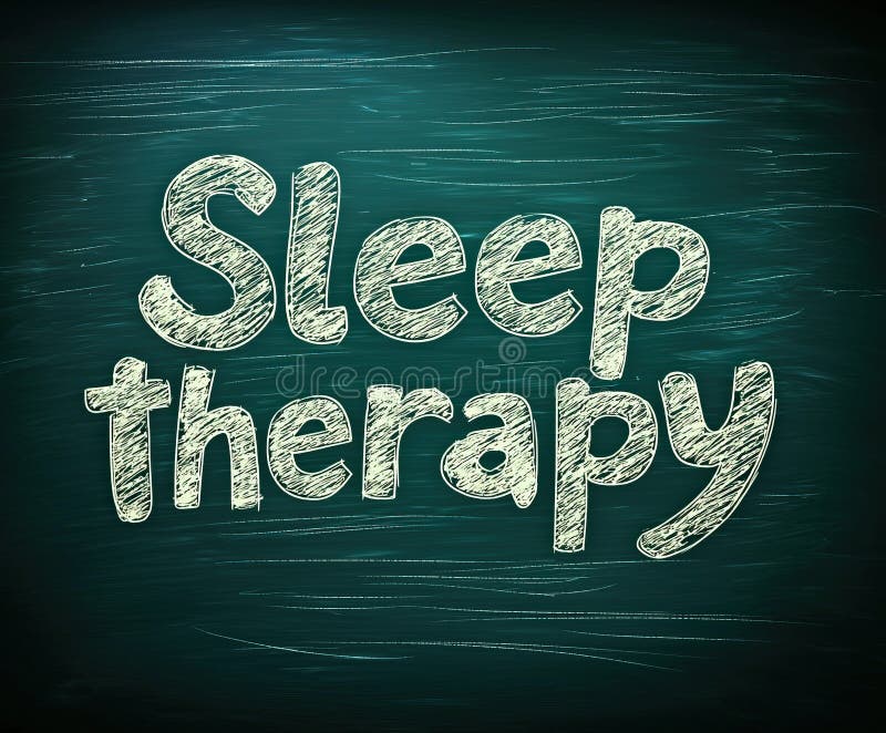 Sleep Therapy Text Written Blackboard Stock Photos - Free & Royalty ...