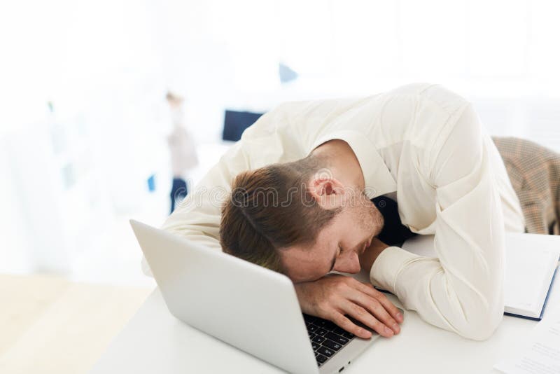 Sleep at work stock image. Image of napping, tired, asleep - 102524959