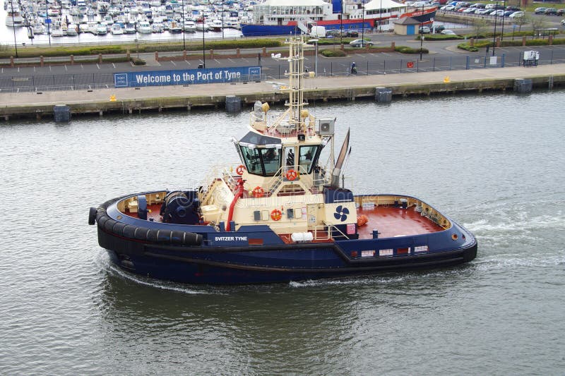Sleepboot Svitzer de Tyne redactionele stock afbeelding. Image of ...