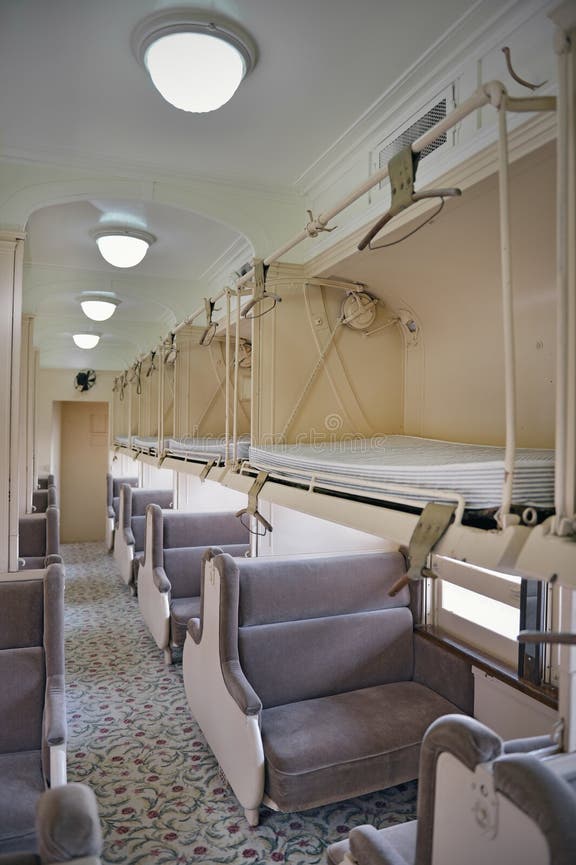 Sleeper coach interior stock image. Image of pullman - 34429021