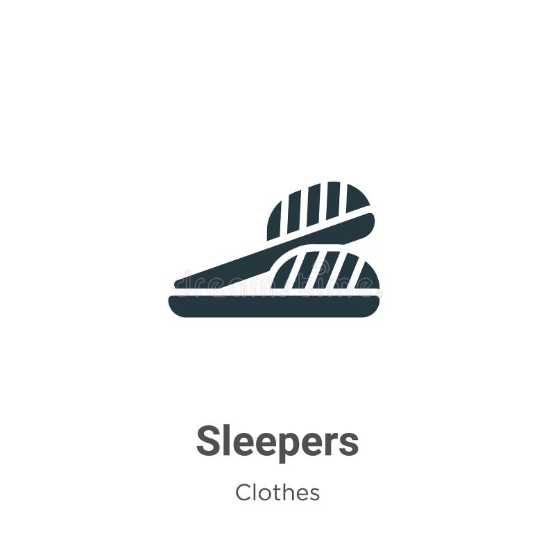 Sleepers Vector Icon on White Background. Flat Vector Sleepers Icon ...