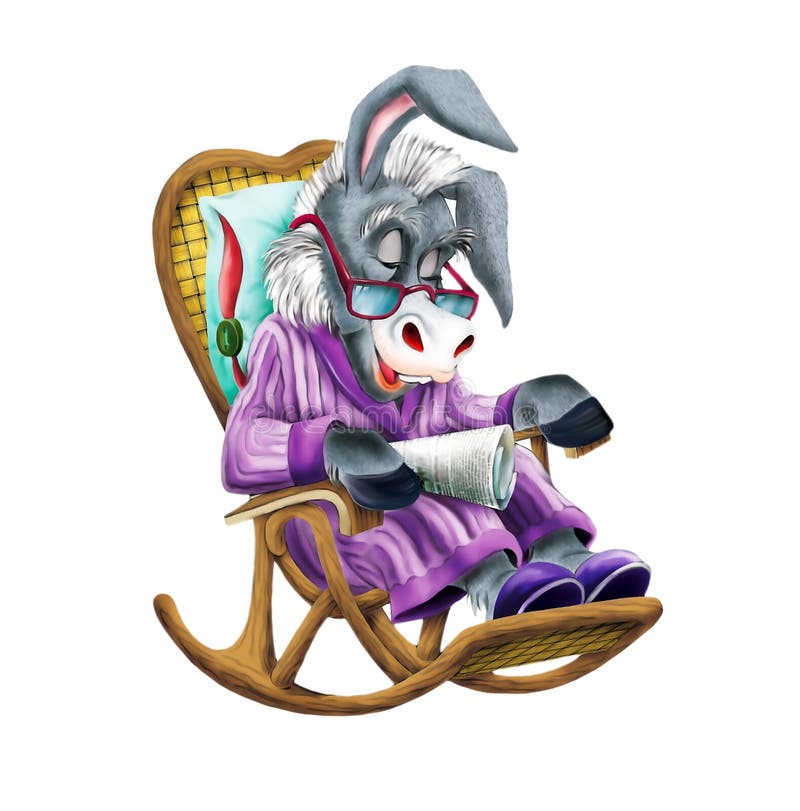 Donkey Sitting Stock Illustrations – 309 Donkey Sitting Stock ...