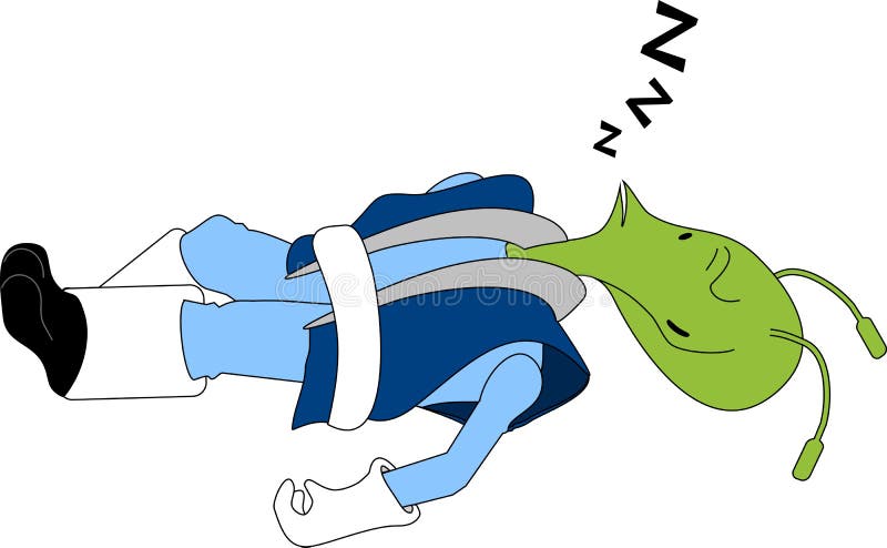 Sleeping alien stock vector. Illustration of beauty, stranger - 16910449